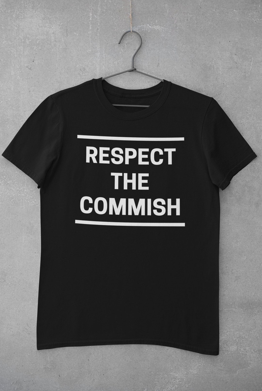 Fantasy Football Shirt - Respect the Commish, Funny Football League ...