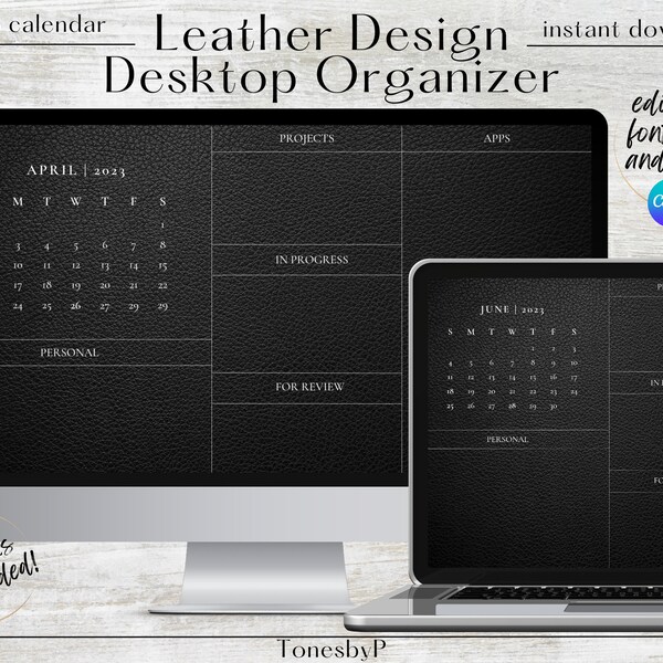 Simple Desktop Organizer Wallpaper - Etsy