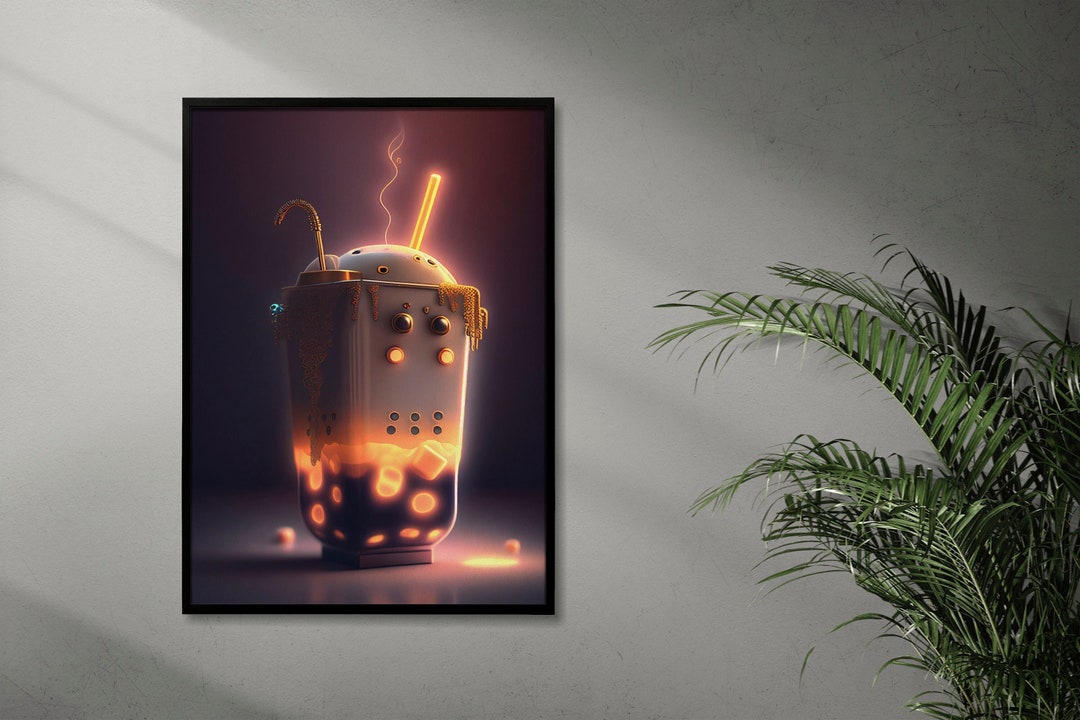 Bubble Tea Boba Digital Printable Wall Poster for Business, Home, and ...