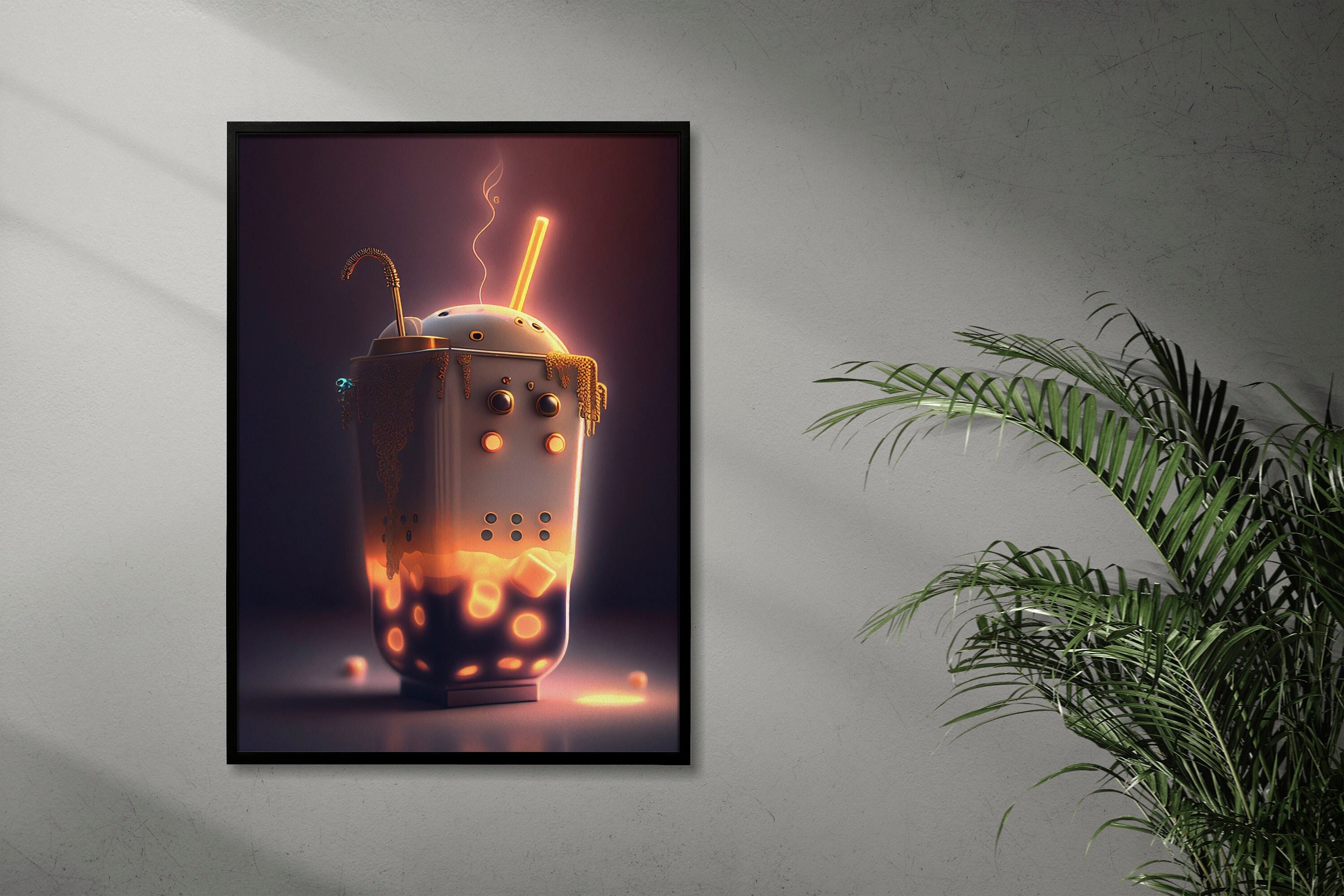 Bubble Tea Boba Digital Printable Wall Poster for Business, Home, and ...