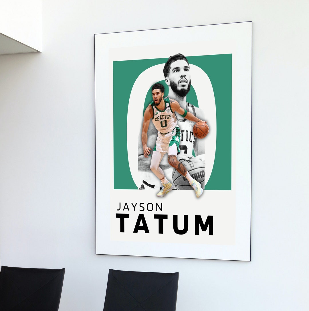 Jayson Tatum, Boston Celtics Printable Wall Art Digital Print Man Cave ...