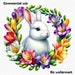 Easter Bunny Bliss Clipart Bundle | Floral Rabbit Illustrations ...