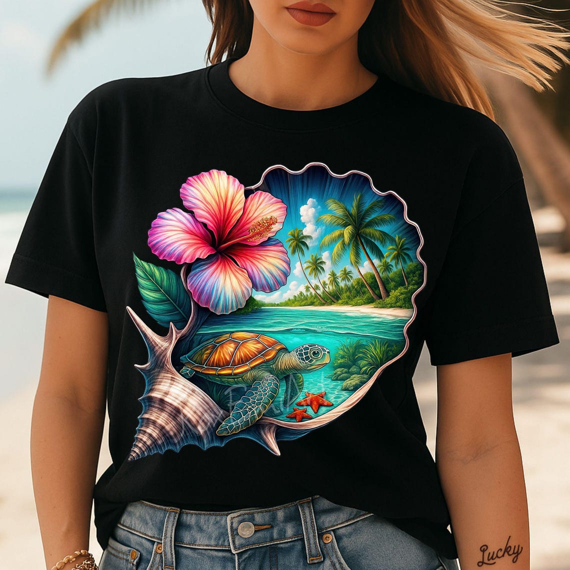 Tropical Sea Turtle Png, Summer Png, Beach Png, Shell Ocean Clipart ...