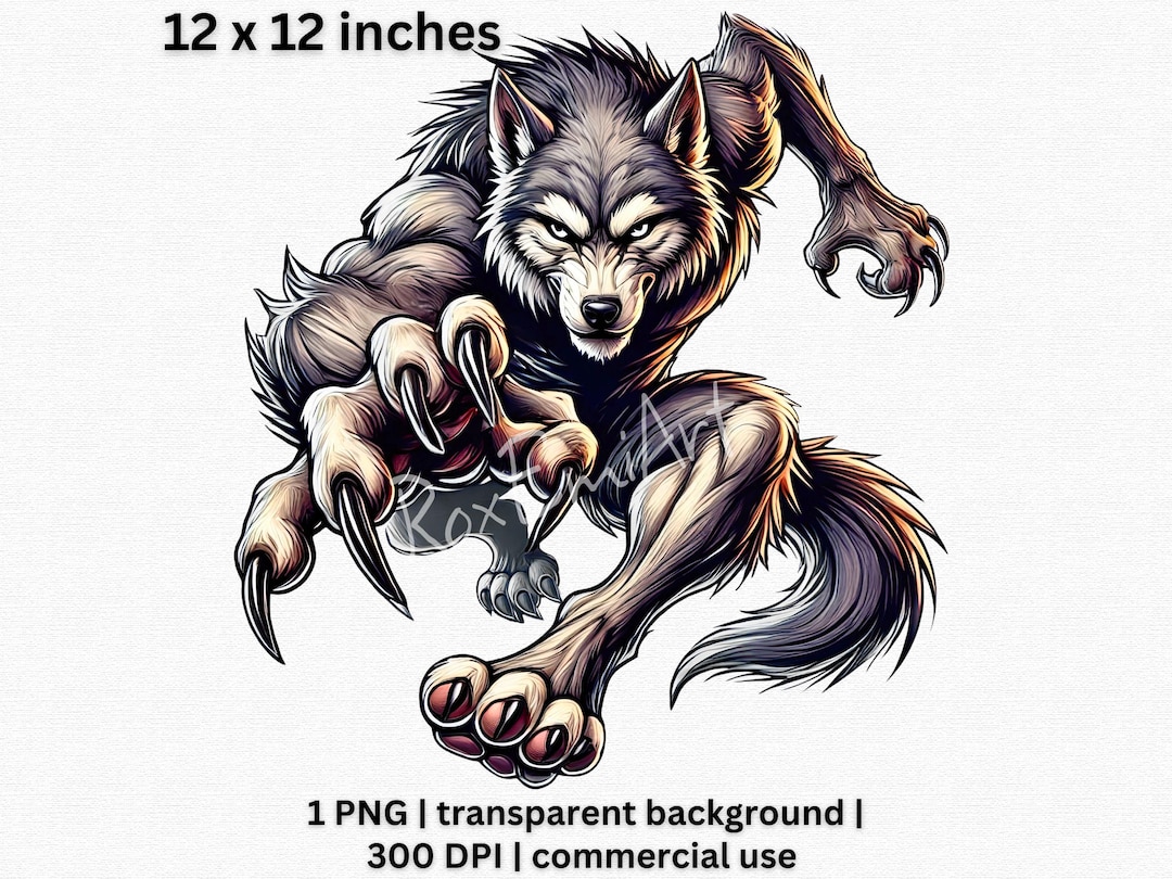 Ferocious Wolf PNG, Mythical Creature Clipart, Fantasy Creature Gothic ...
