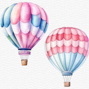 Hot Air Balloon Watercolor Clipart | Digital Download | Free Commercial ...