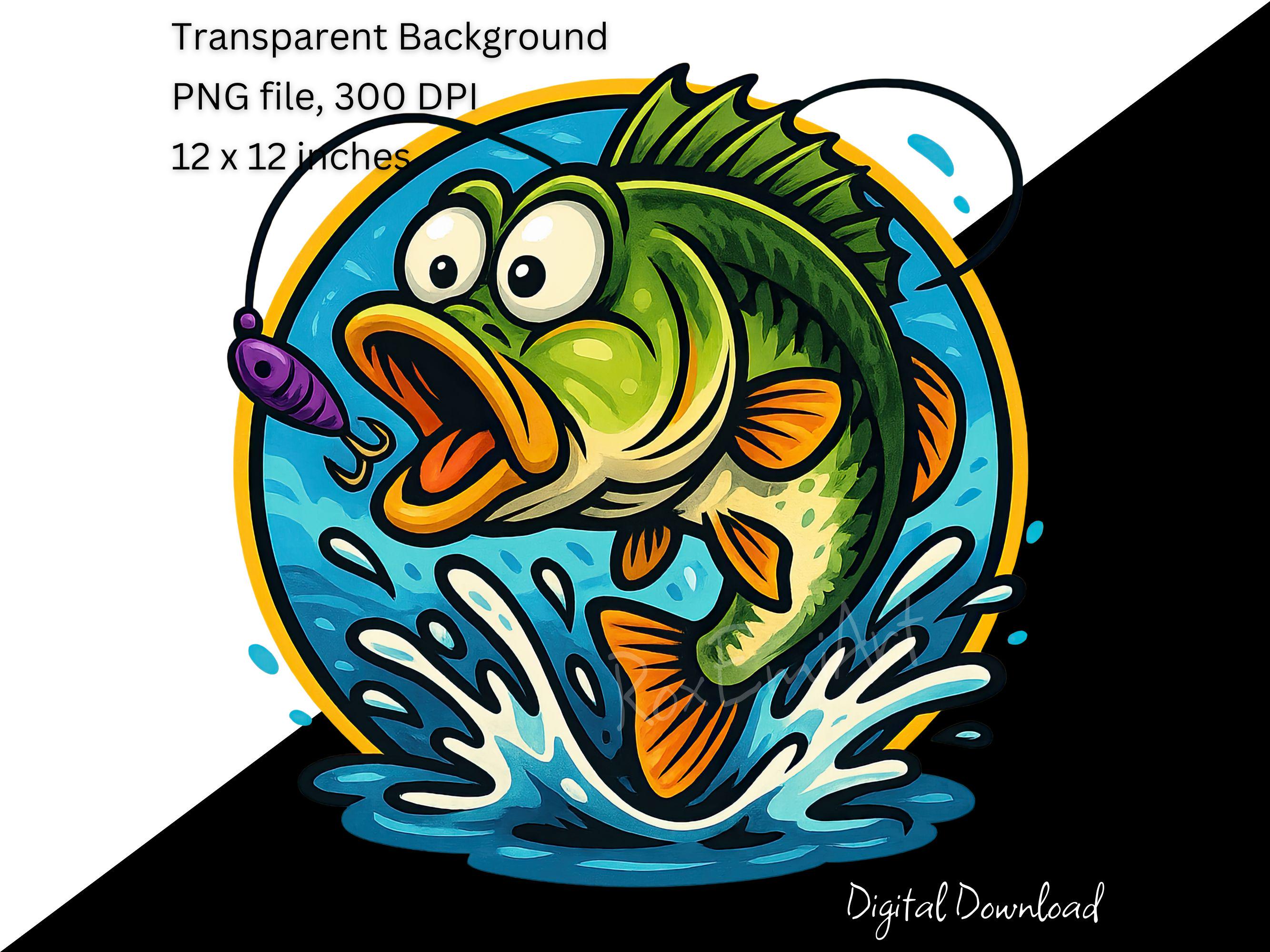 Bass Fishing PNG, Bold Jumping Fish Clipart, Lake Lure Hook Splash PNG ...