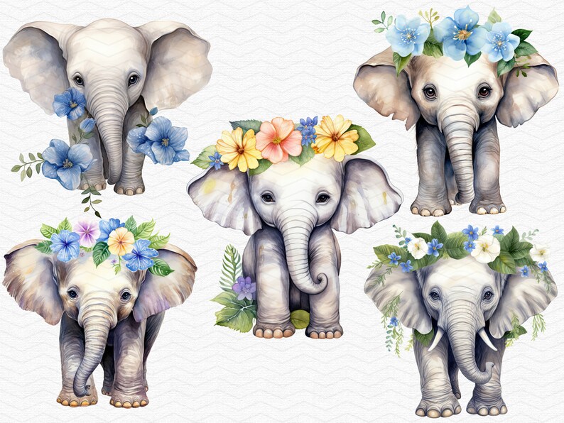 Sweet Baby Elephant PNG Clipart - Free Commercial Use - Perfect for ...