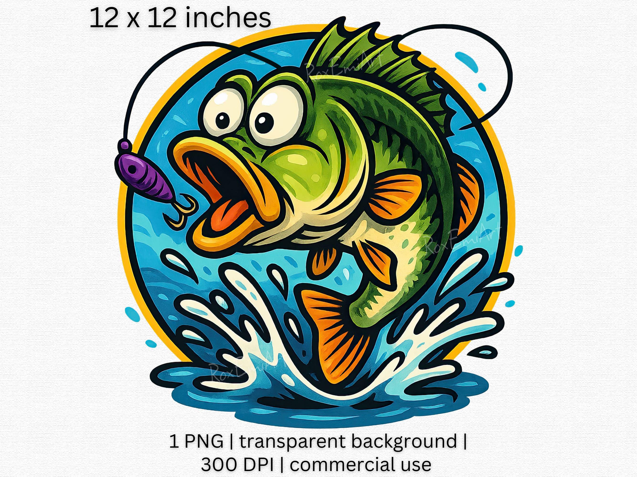 Bass Fishing PNG, Bold Jumping Fish Clipart, Lake Lure Hook Splash PNG ...