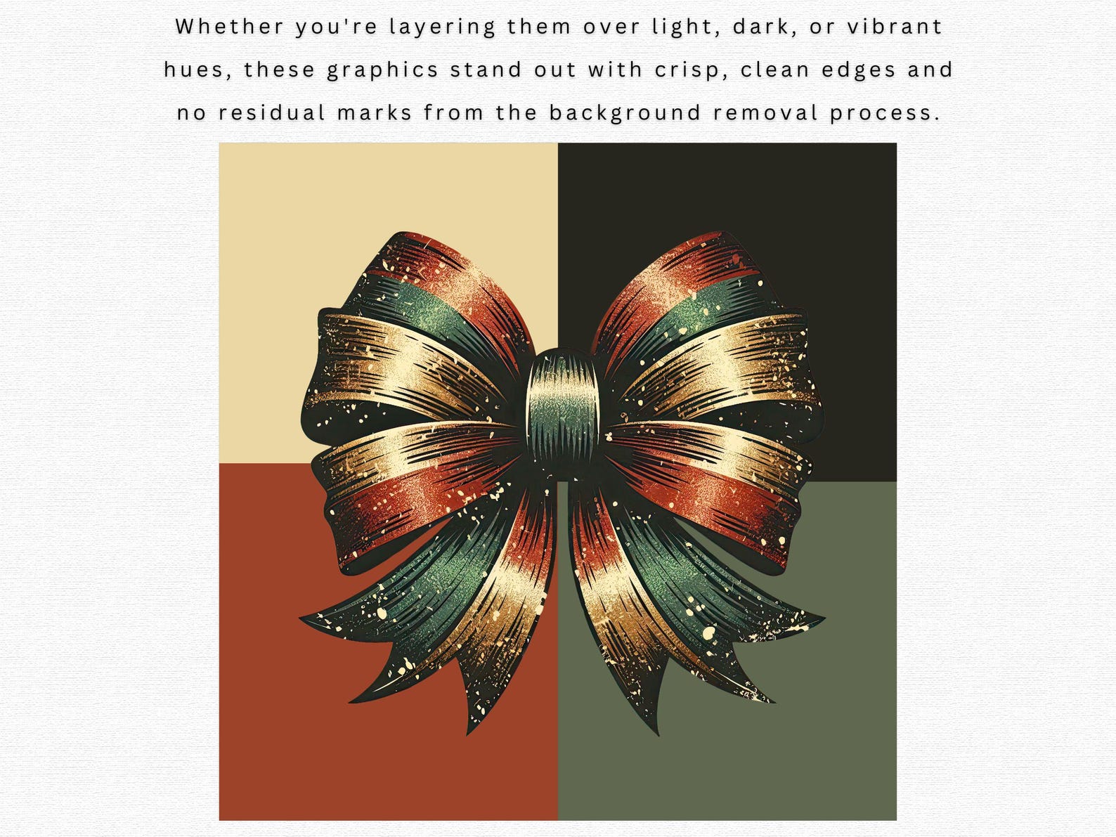 Rustic Christmas Bow PNG, Festive Vintage Coquette Bow PNG, Fancy ...