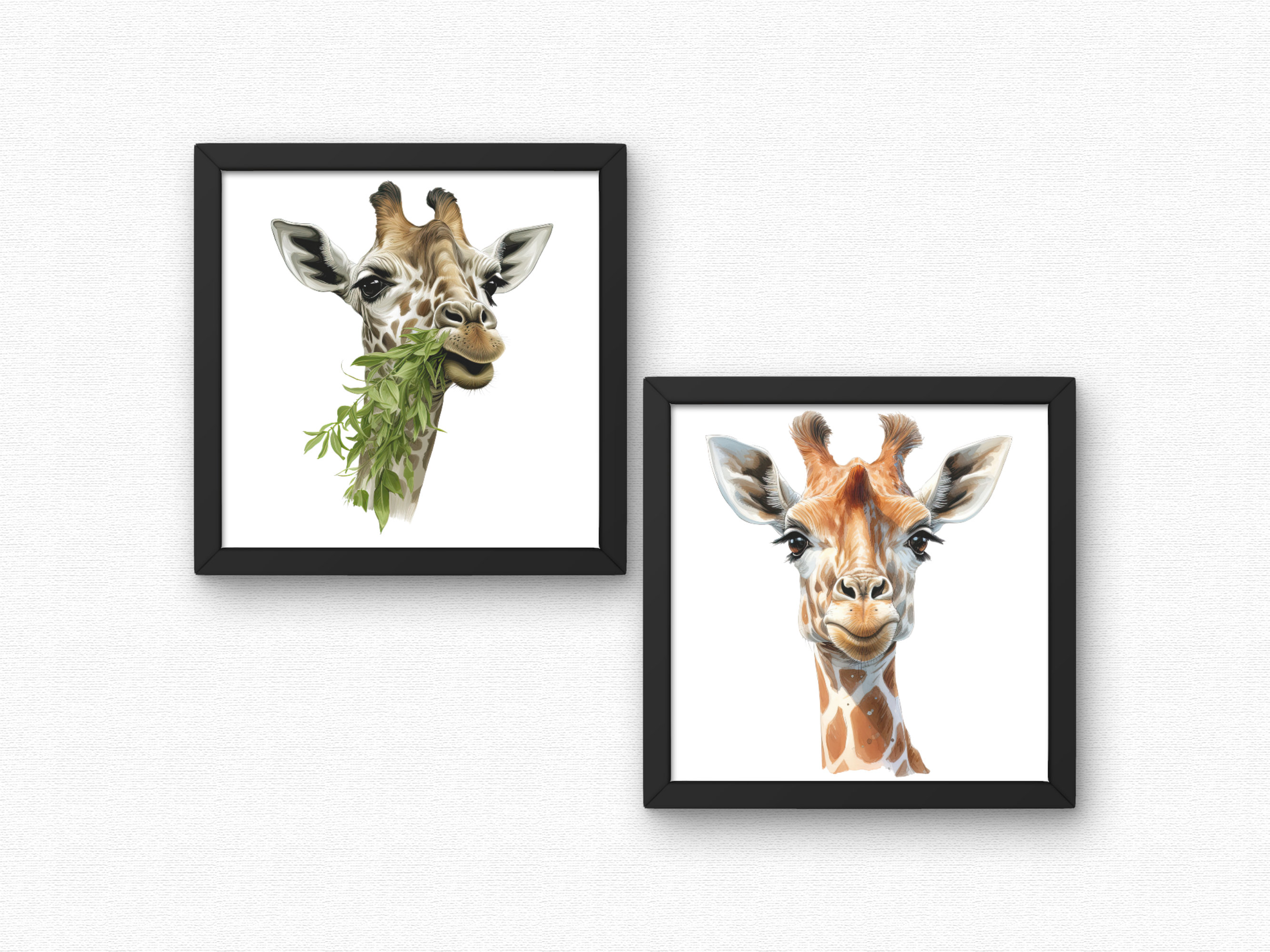 Cute Giraffe Clipart Digital PNG Ideal for Giraffe Baby - Etsy
