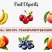 Juicy Fruit Clipart Bundle Apple Clipart, Cherry Clipart and More High ...