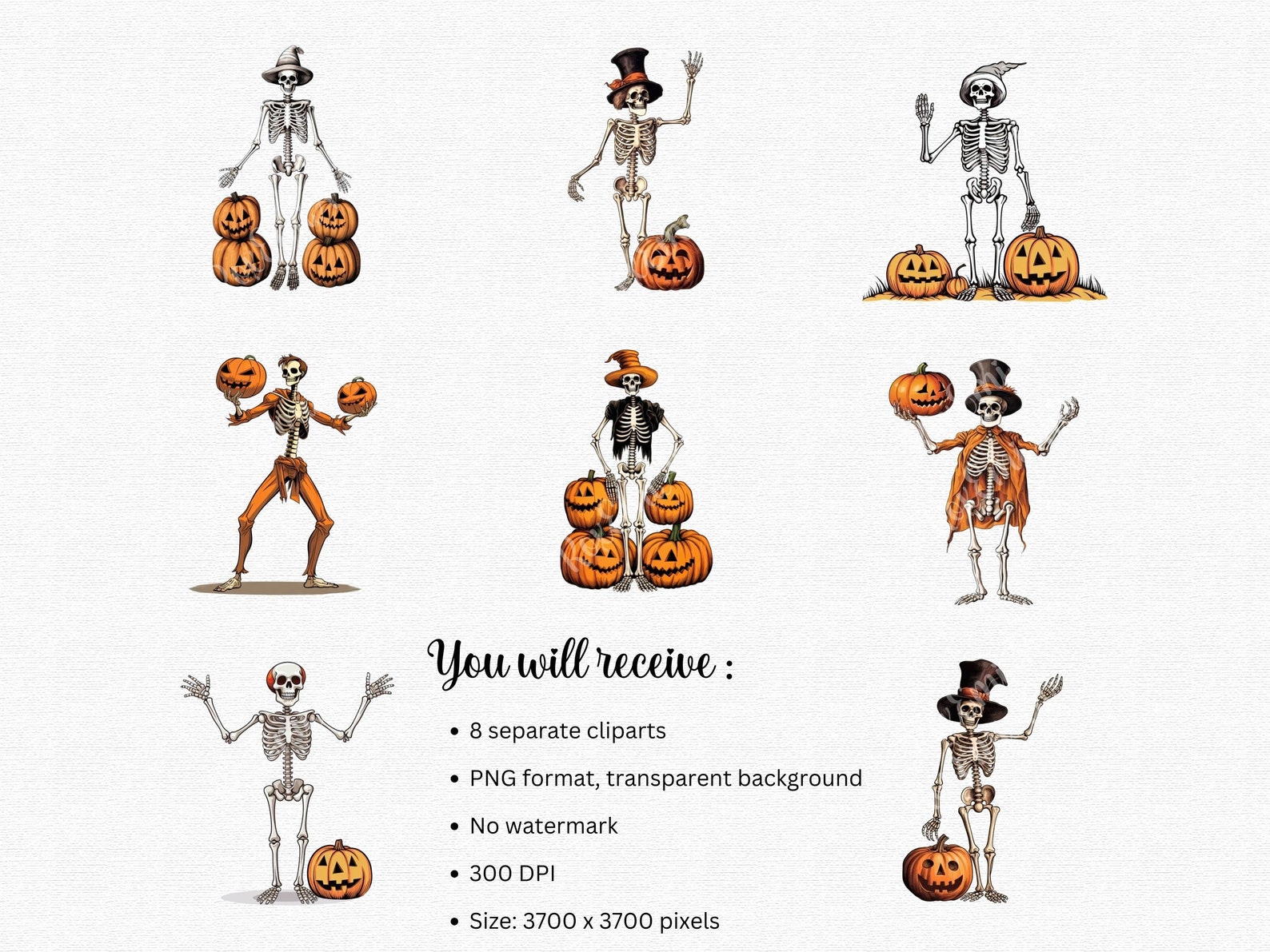Halloween Skeleton With Pumpkin Clipart | Jack O Lantern PNG and ...