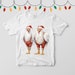Funny Chicken Dressed as Santa Clipart, Christmas Chicken PNG, Digital ...