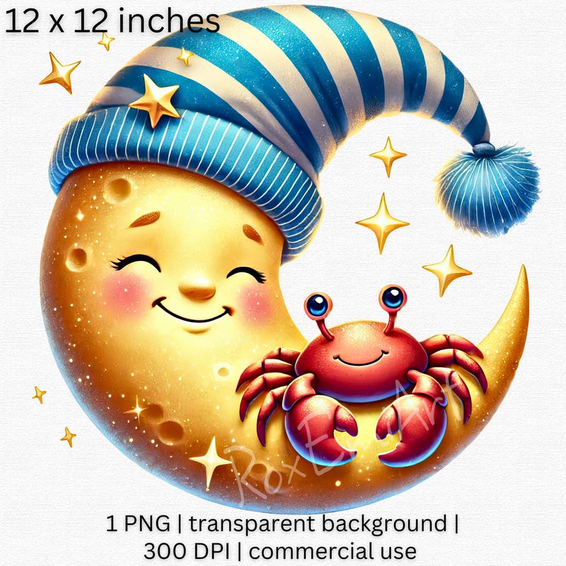 Sleepy Moon - Etsy