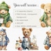 Watercolor Teddy Bear Clipart | Nursery Clipart | Costume Design ...