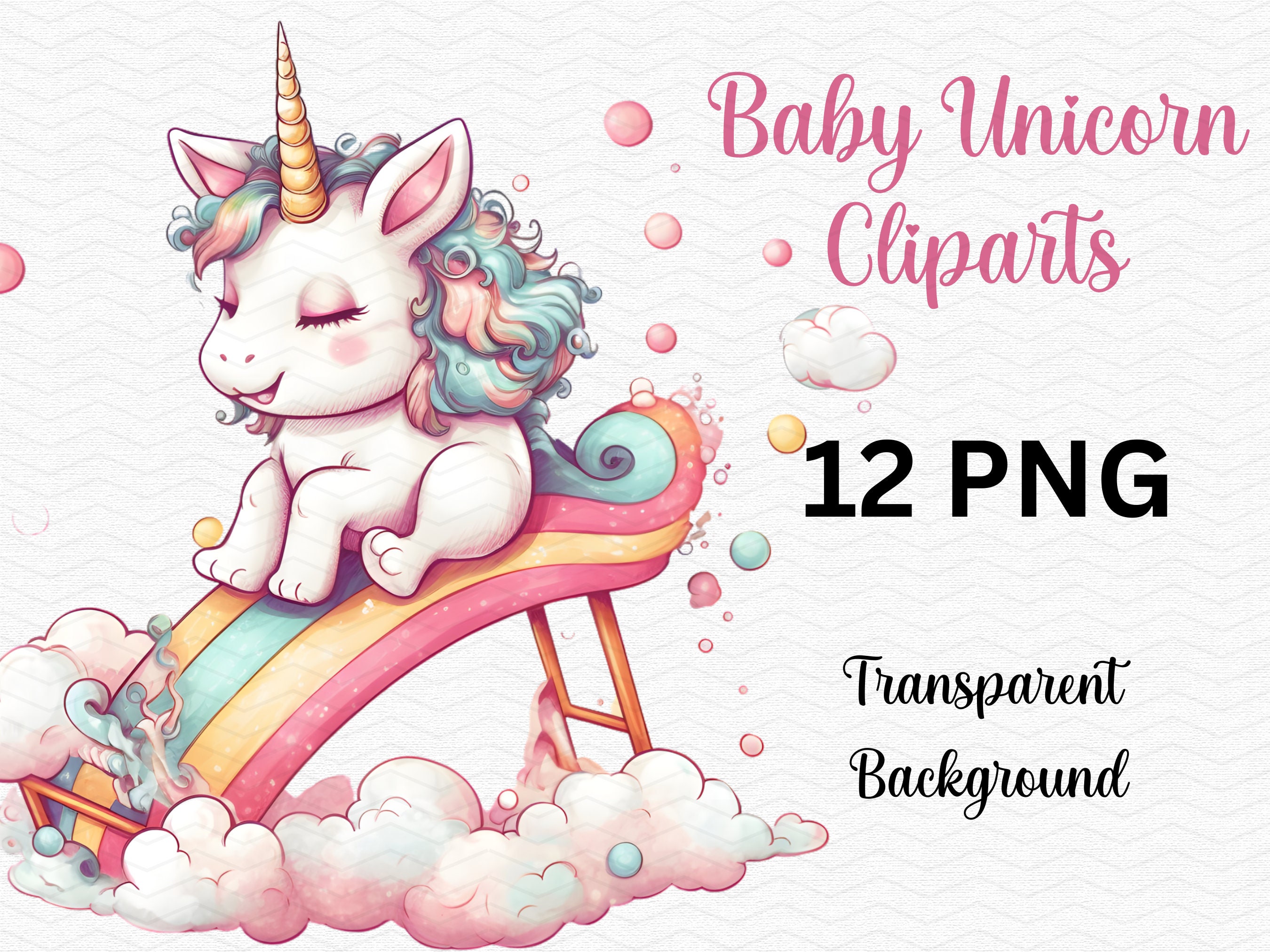 Baby Unicorn Clipart