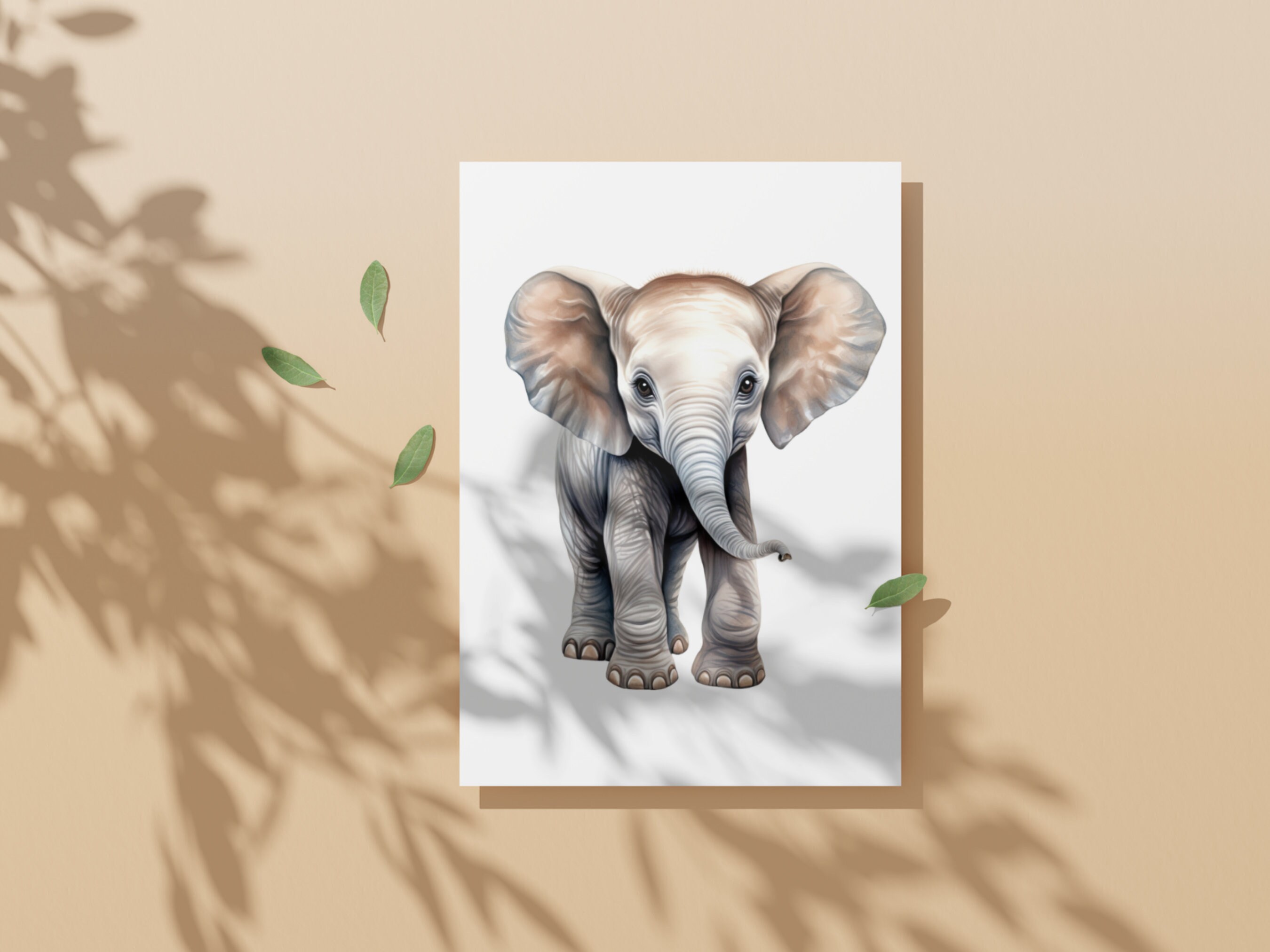 Watercolor Elephant Clipart Great for Nursery Decor - Etsy