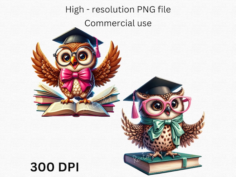 Adorable Academic Owl PNG, Cute Graduation Clipart, Scholar Owl Digital ...