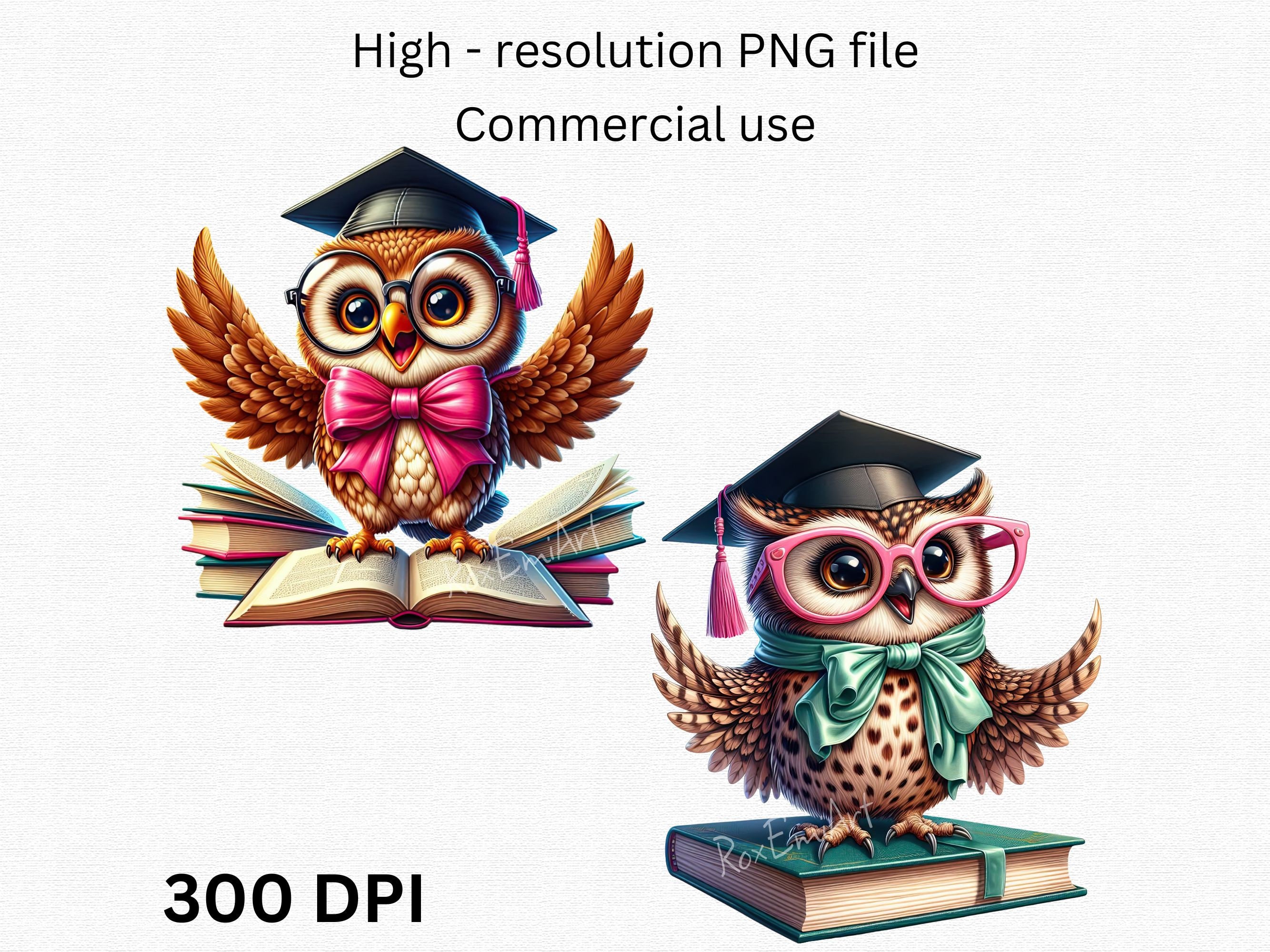 Adorable Academic Owl PNG, Cute Graduation Clipart, Scholar Owl Digital ...