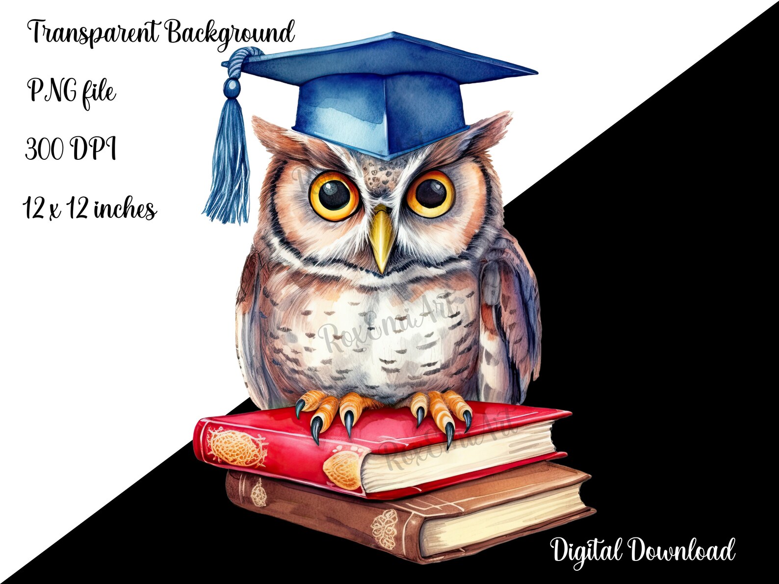 Graduation Clipart Owl PNG Graduation Cap PNG Graduate - Etsy