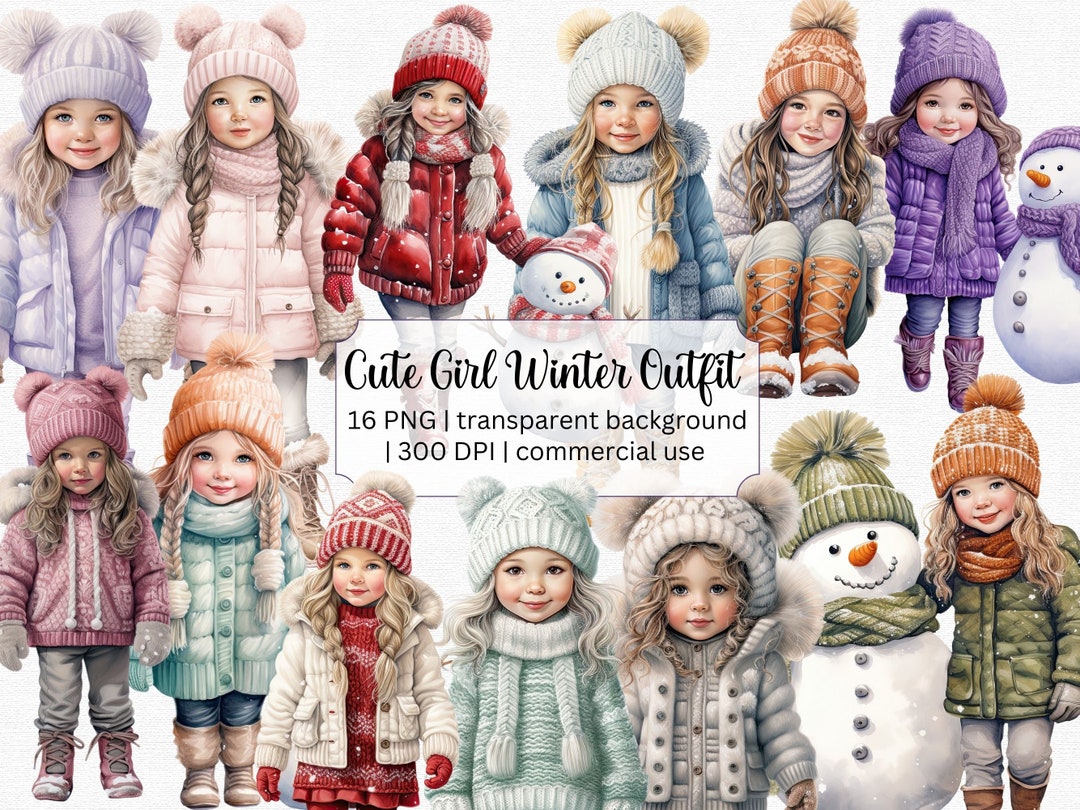 Little Girl in Warm Cozy Winter Clothing and Winter Boots, Fashion Girl ...