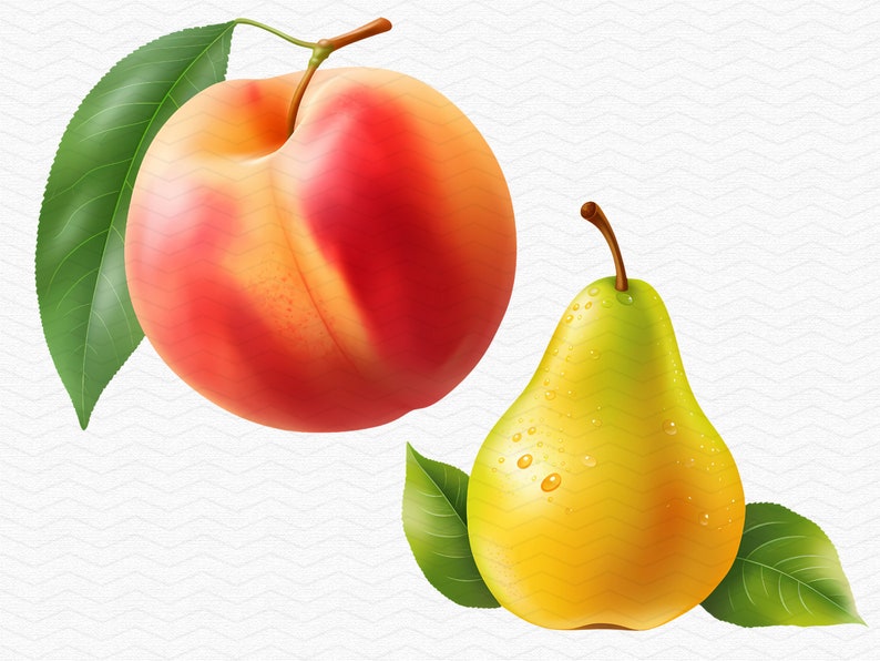 Juicy Fruit Clipart Bundle Apple Clipart, Cherry Clipart and More High ...