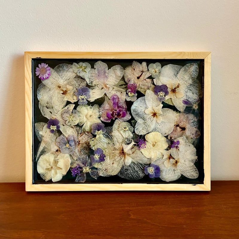 Resin Flower Art - Etsy