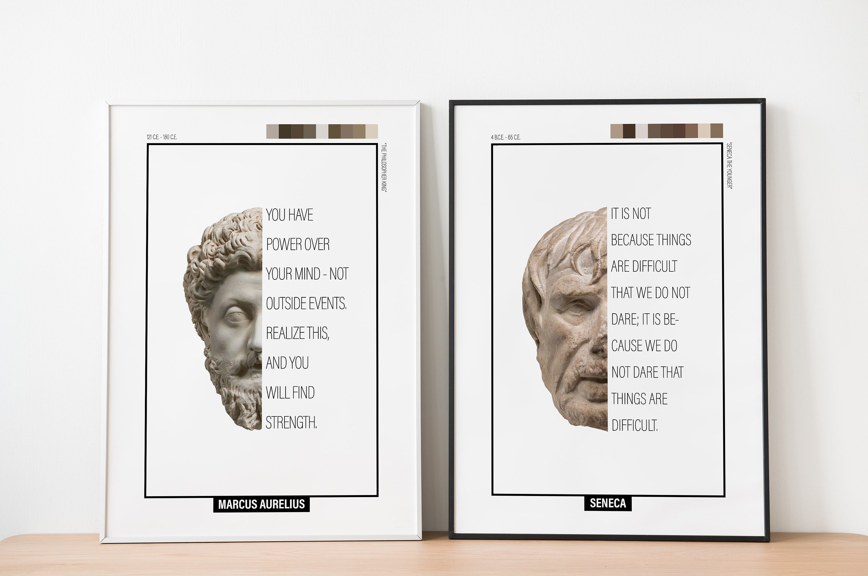 Seneca Poster, Greek Philosopher, Inspirational Stoic Quote ...
