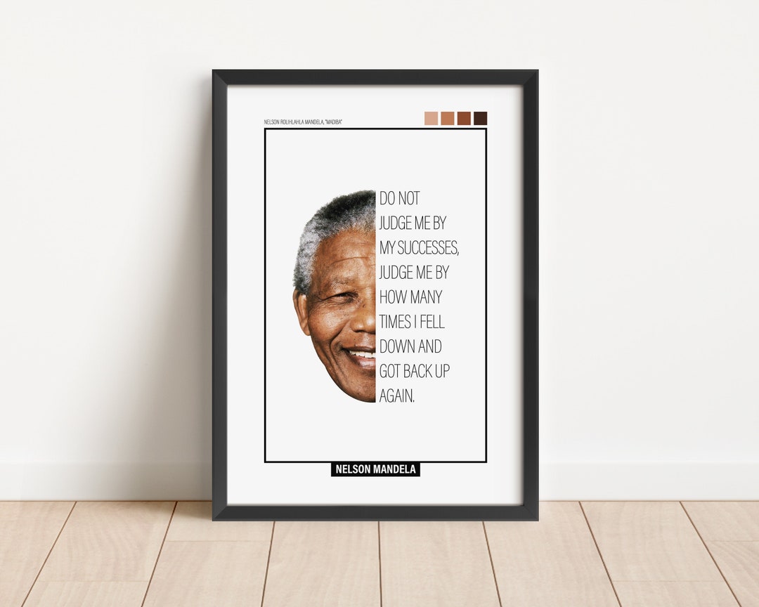 Nelson Mandela Poster, Apartheid Wall Art, Black Lives Matter Digital ...