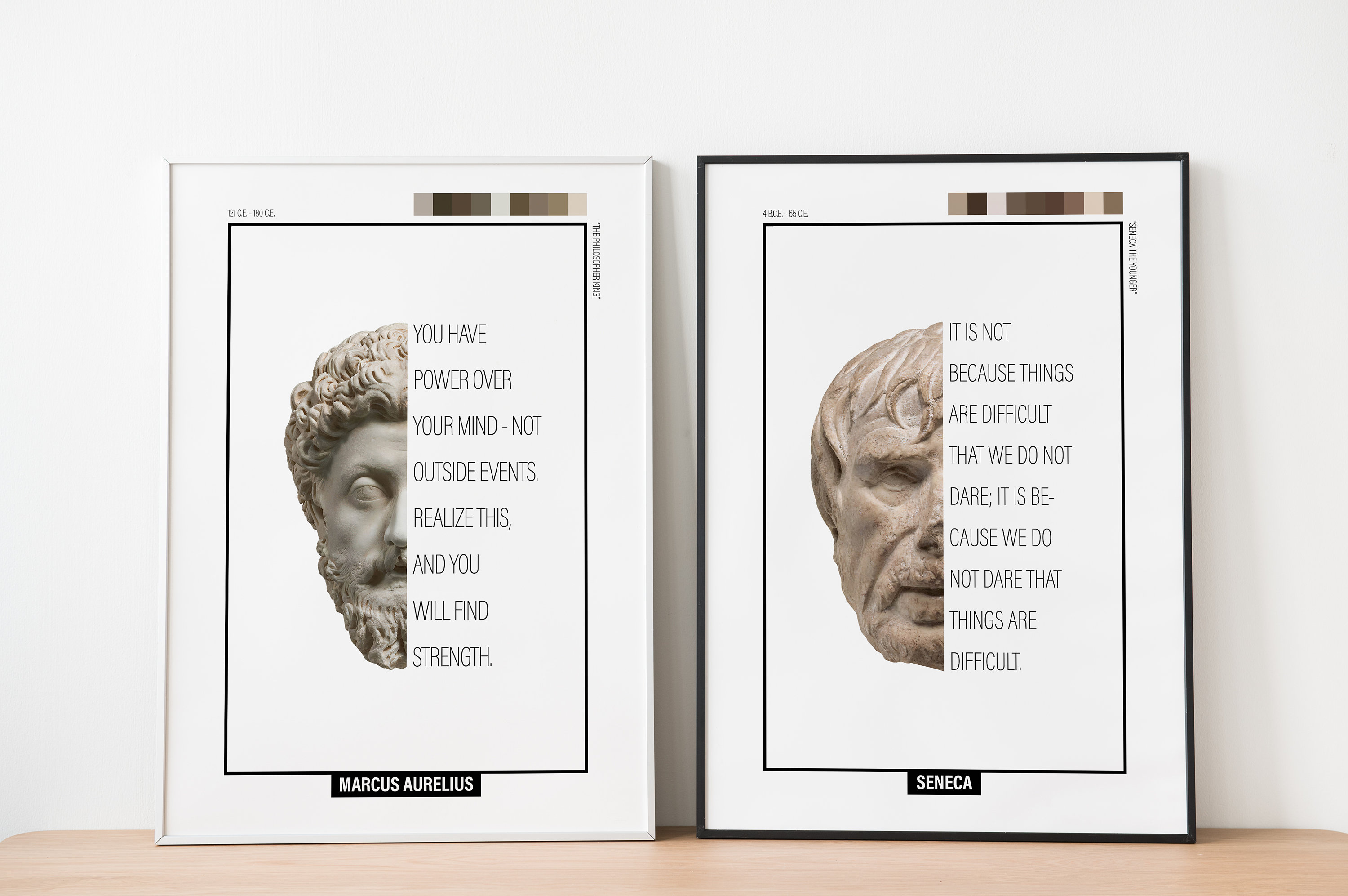 Marcus Aurelius Poster, Greek Philosopher, Inspirational Stoic Quote ...