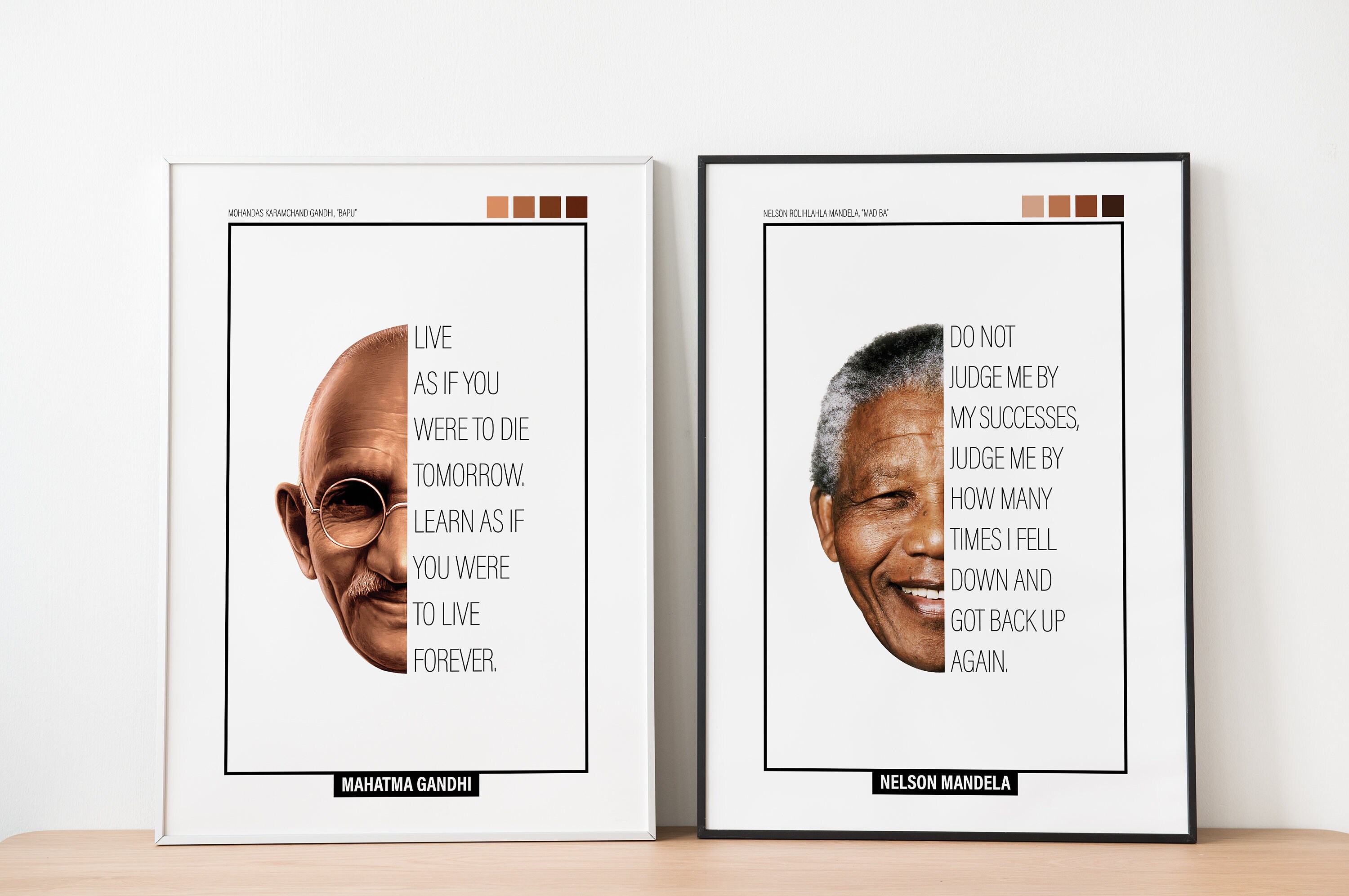 Mahatma Gandhi Poster, Indian Activist Wall Art, Framed Digital Print ...