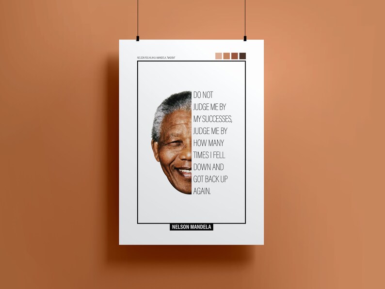 Nelson Mandela Poster, Apartheid Wall Art, Black Lives Matter Digital ...