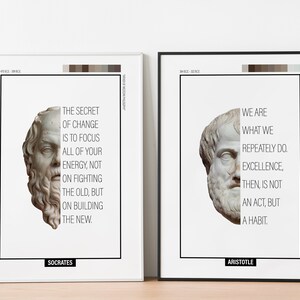 Aristotle Poster, Greek Philosopher, Inspirational Quote, Motivational ...