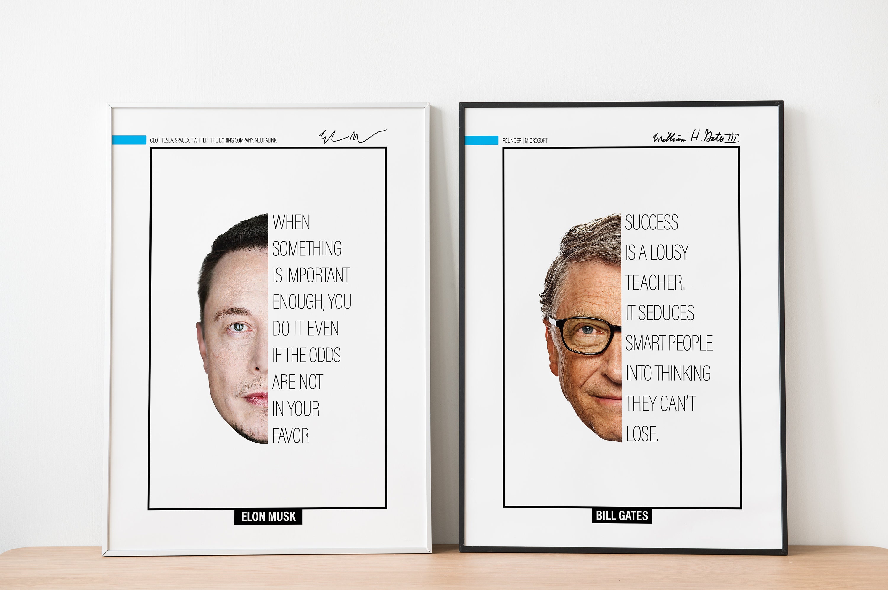 Bill Gates Poster, Founder of Microsoft, Inspirational Business Print ...