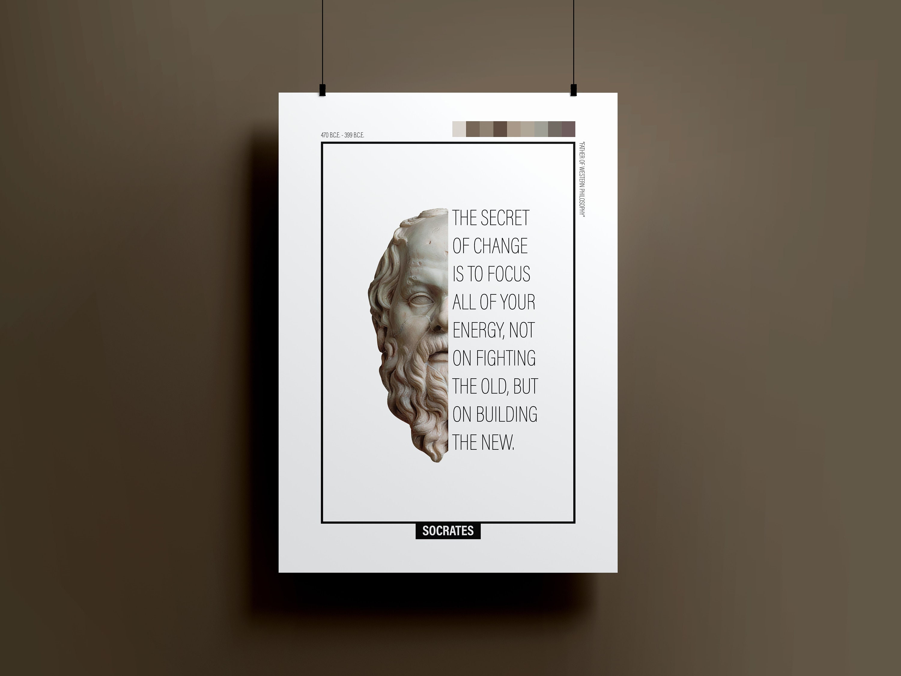 Socrates Poster, Greek Philosopher, Inspirational Quote, Motivational ...