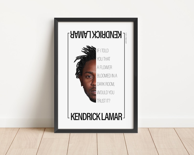 Kendrick Lamar Poster, Hip Hop Wall Art, Rap Music Digital Print, Hip ...