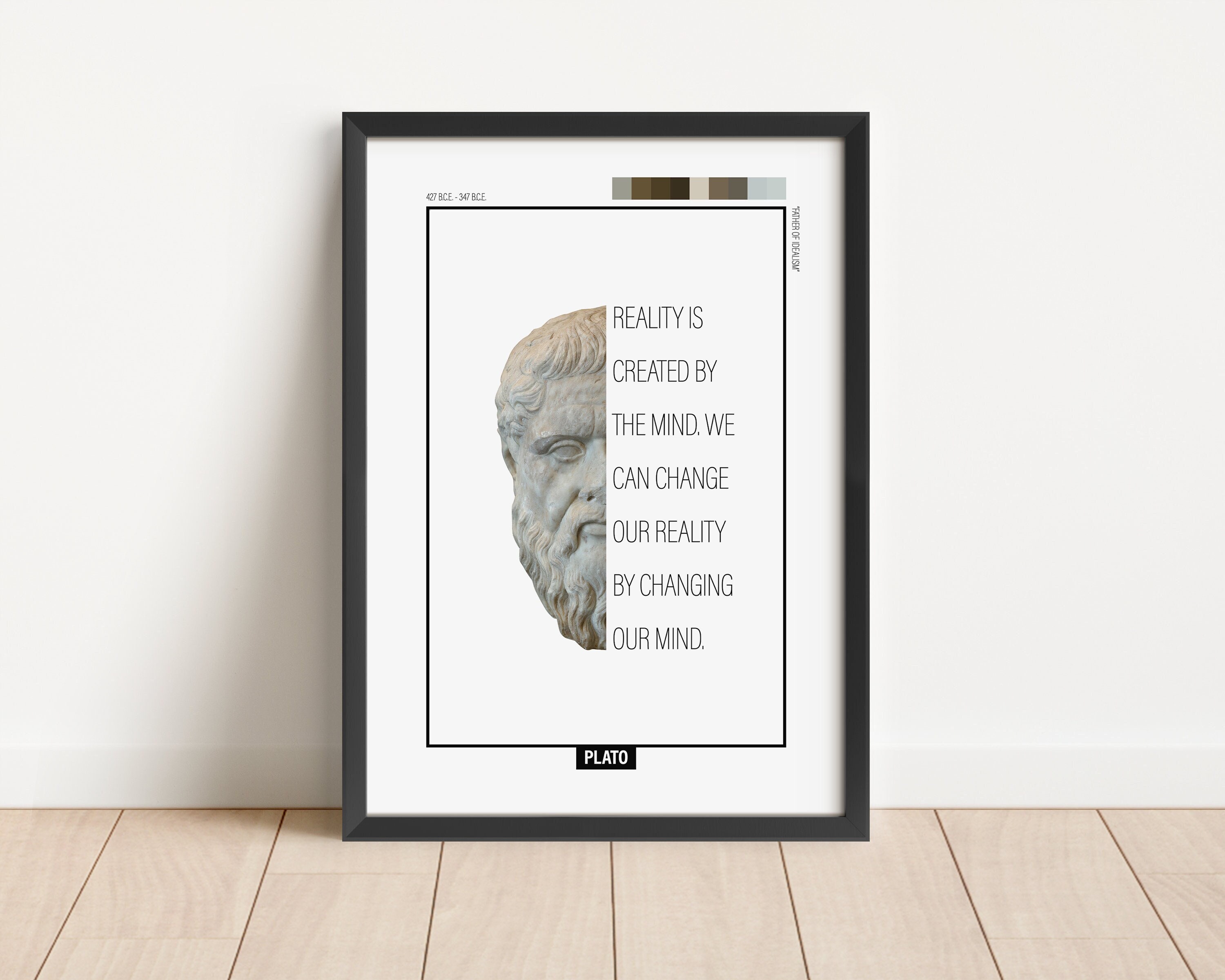 Plato Poster, Ancient Greek Philosopher, Inspirational Quote ...