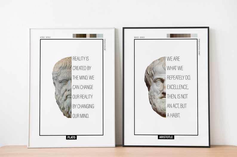 Plato Poster, Ancient Greek Philosopher, Inspirational Quote ...