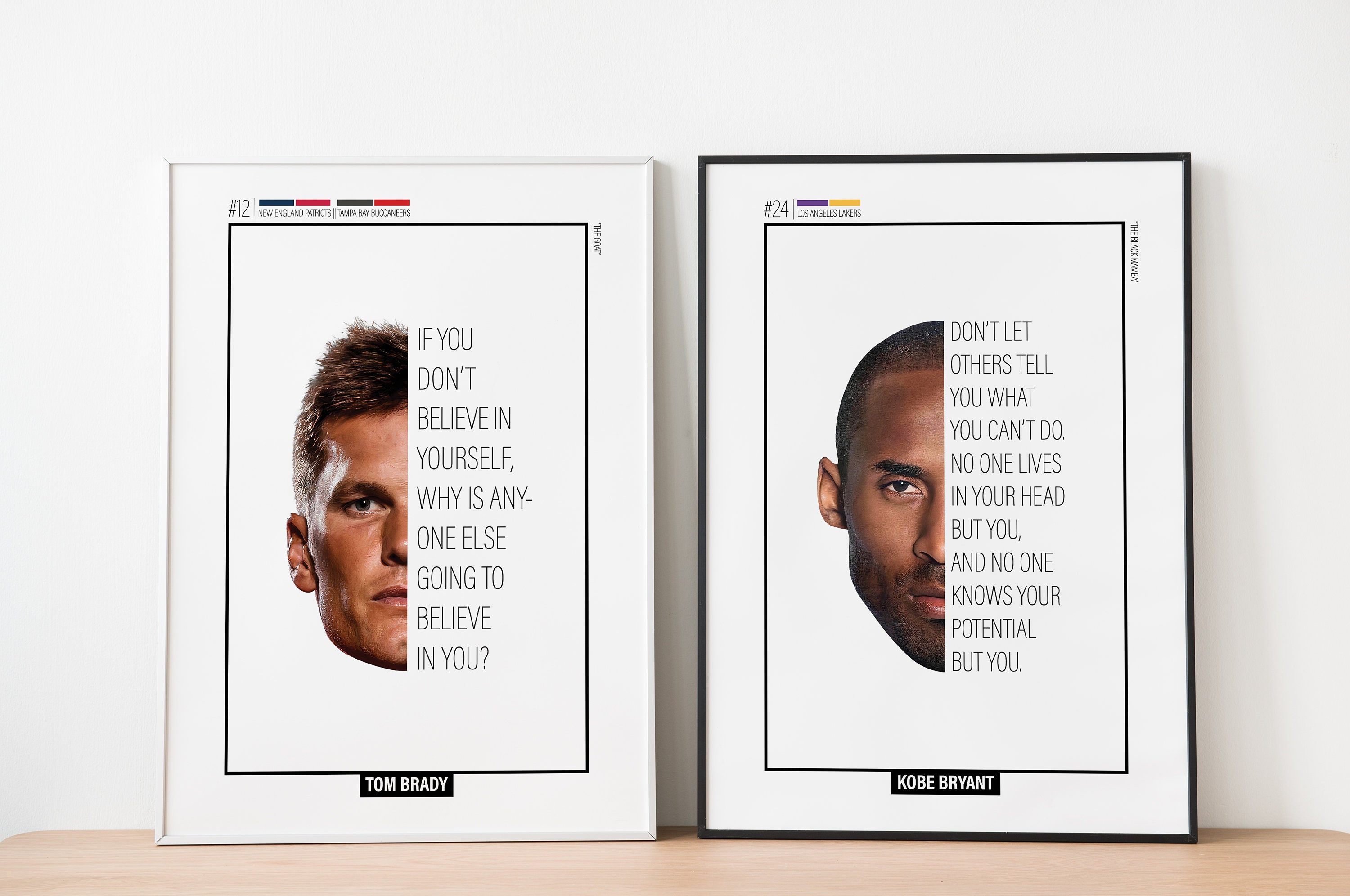 Kobe Bryant Poster, Inspirational Basketball Print, NBA Wall Art ...