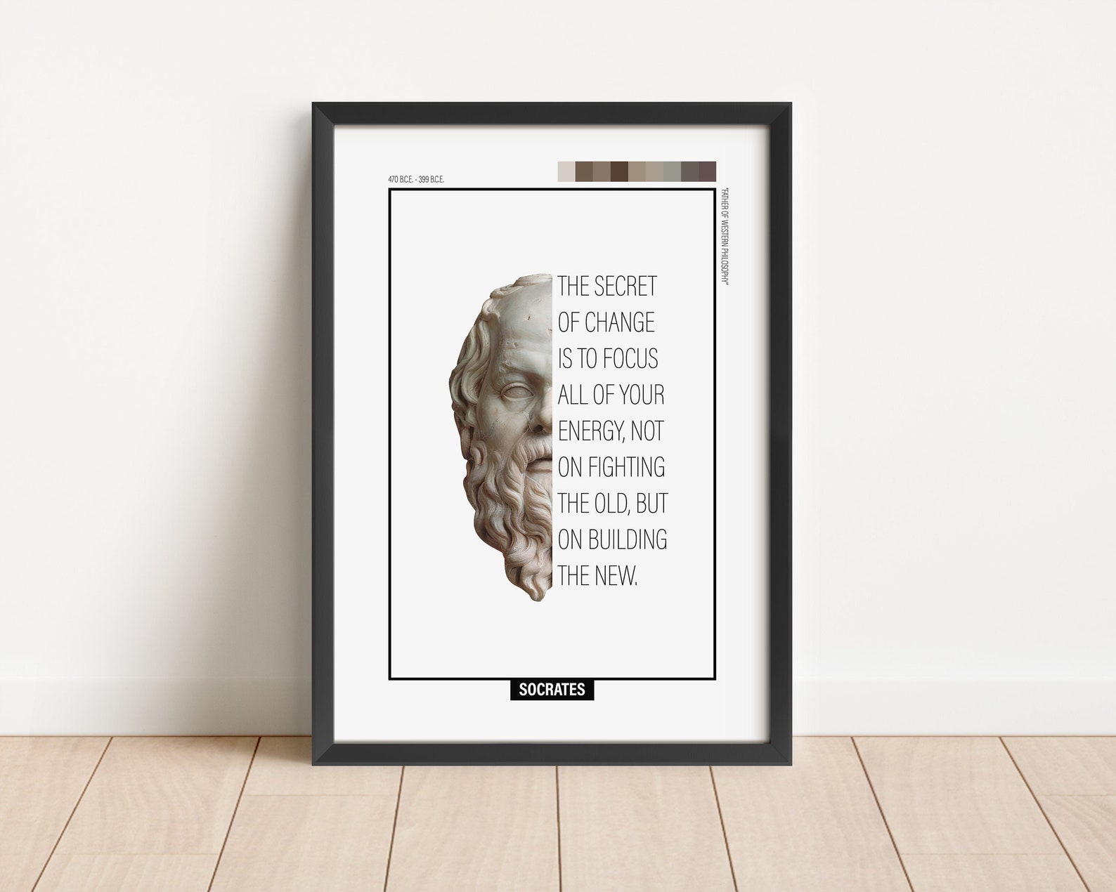 Socrates Poster, Greek Philosopher, Inspirational Quote, Motivational ...