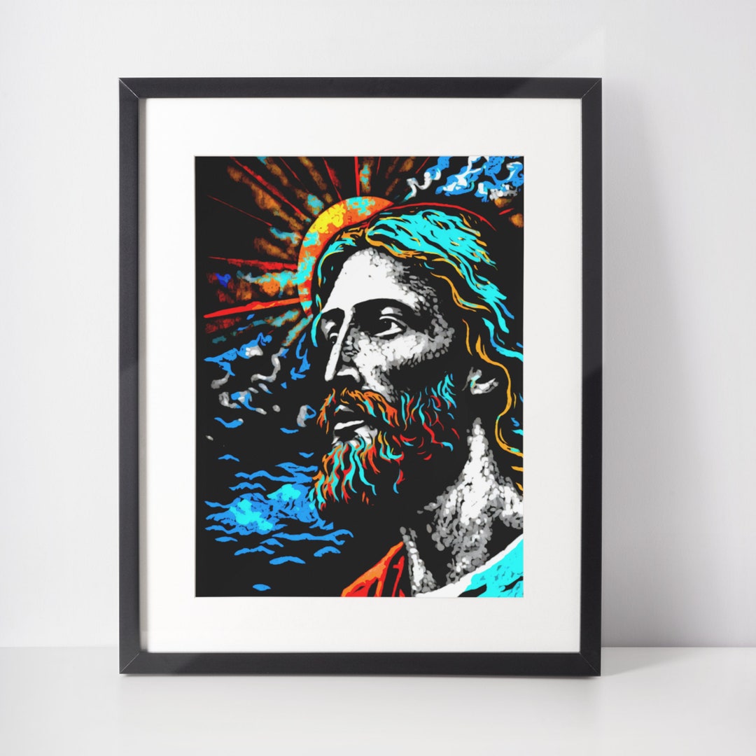Jesus, Van Gogh, Picasso Inspired Digital AI Art, Printable Art, - Etsy