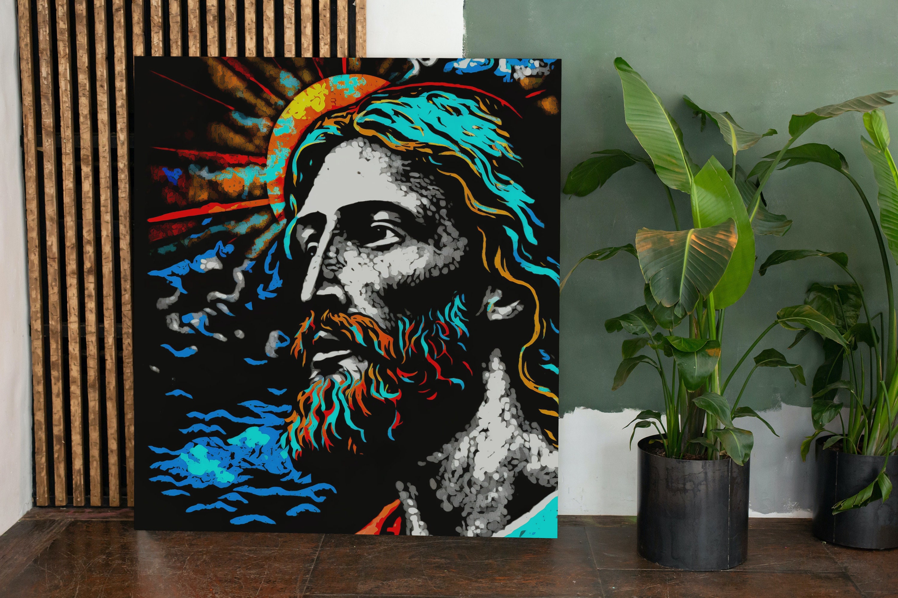 Jesus, Van Gogh, Picasso Inspired Digital AI Art, Printable Art, - Etsy