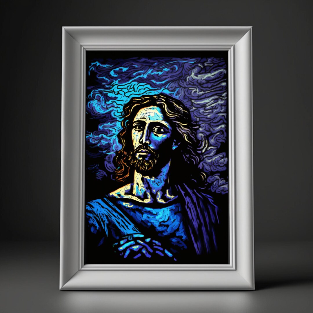 Printable Digital Art, Jesus, Van Gogh, Picasso, Ai Art, Wall Art ...