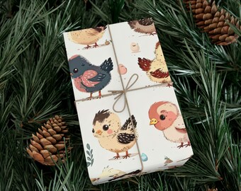 Chick Wrapping Paper. Chicks Wrapping Paper. Chick Gift Wrap. Chicken ...