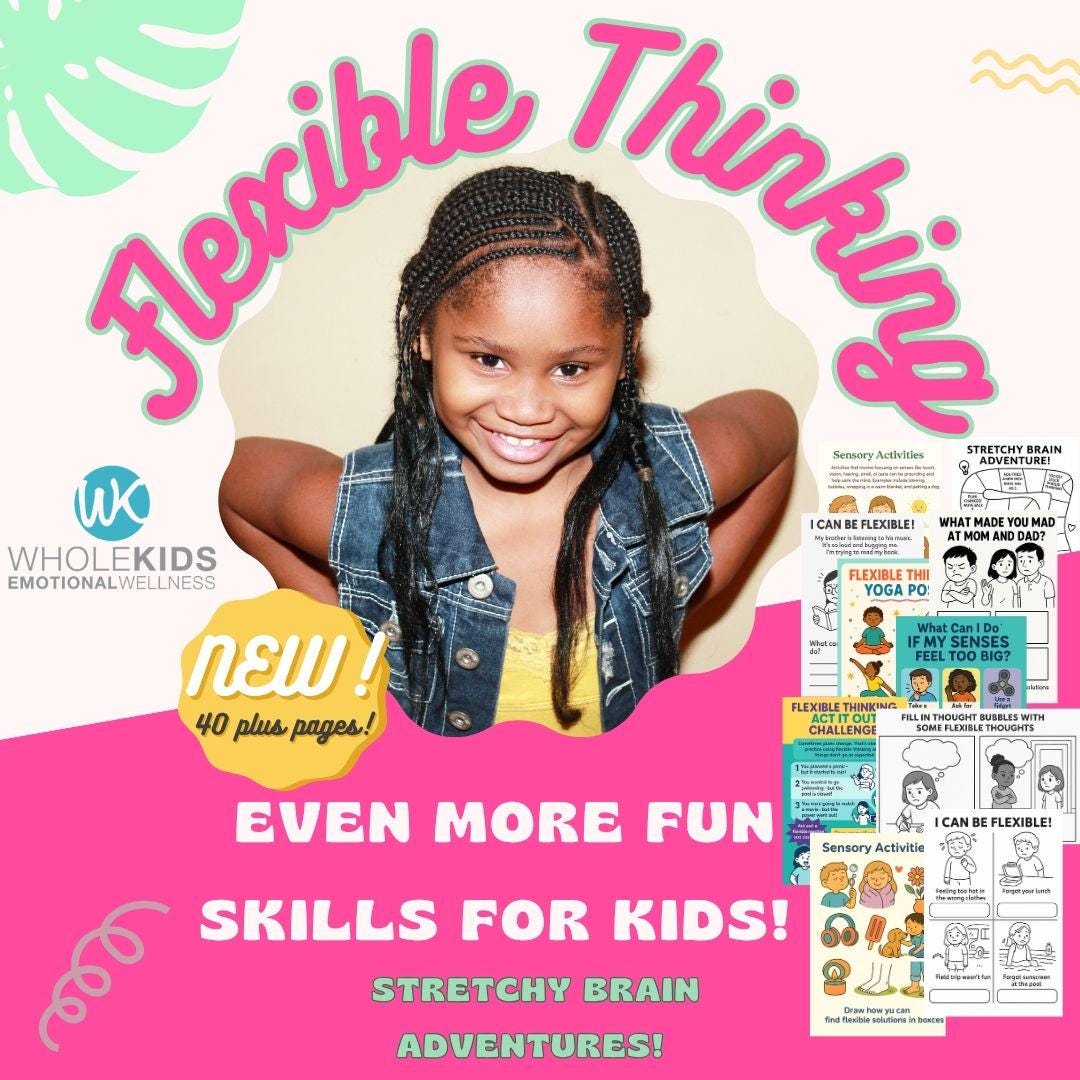 Big Flexible Thinking Pack for Kids Mental Health, ADHD, Neurodiversity ...