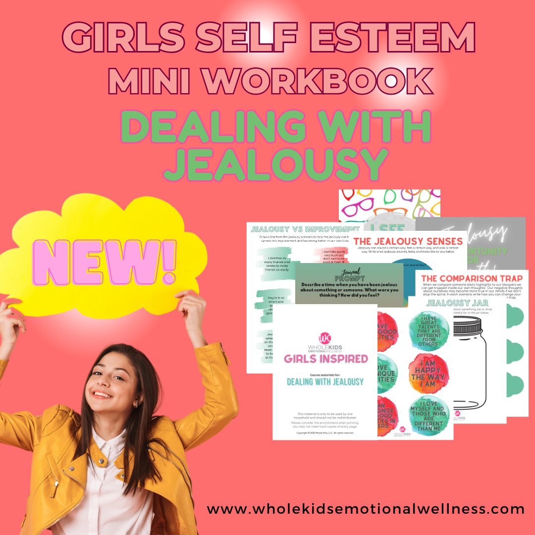 Girls Self Esteem Workbook-dealing With Jealousy - Etsy