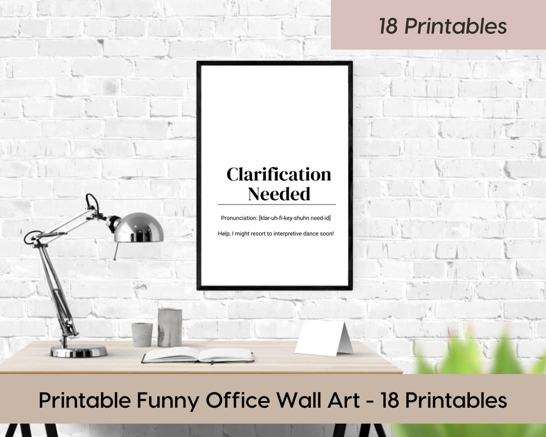 Funny Office Decor 18 Printables funny Poster Office Secret Santa Gift ...