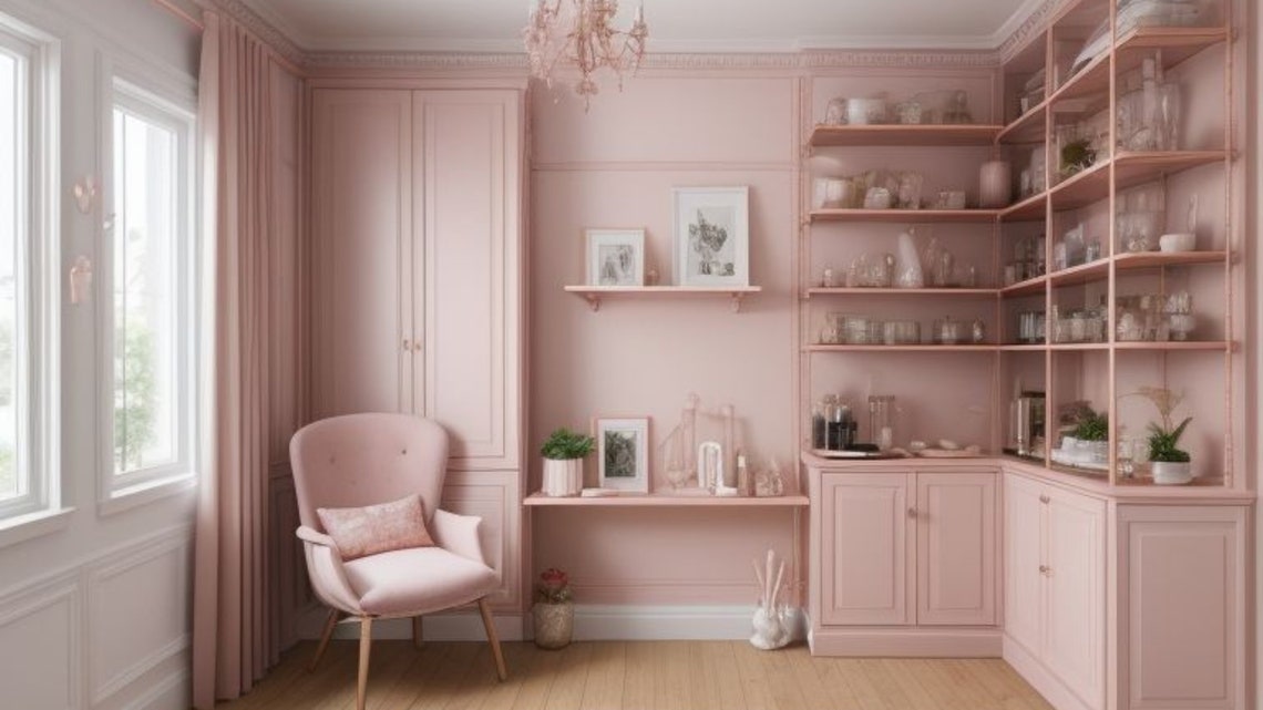 Pretty Pink Virtual Background | Zoom Virtual Office | Office ...