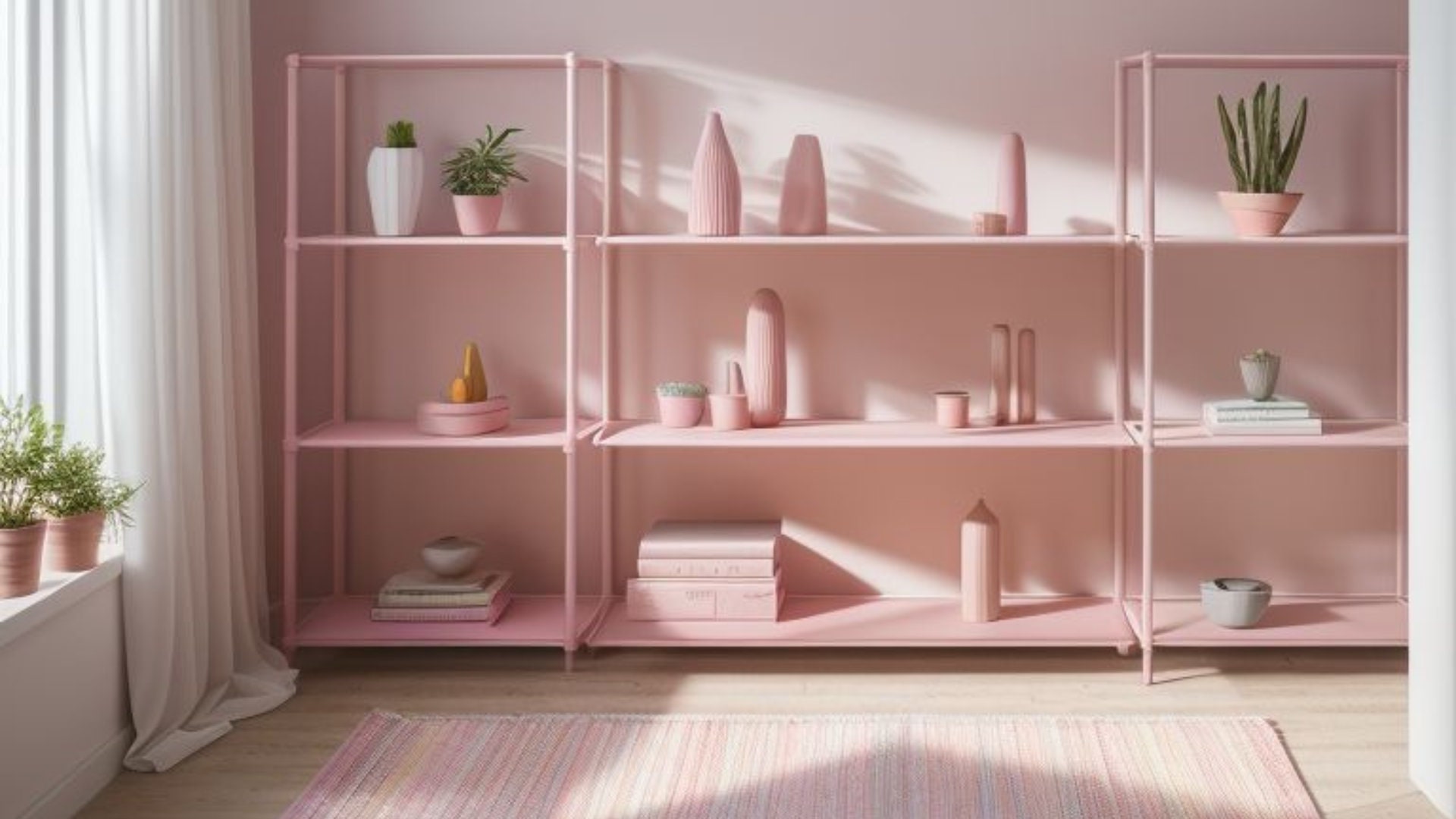 Pink Boho Virtual Background | Zoom Virtual Office | Office Background ...