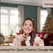 Christmas Virtual Background | Zoom Virtual Office | Office Background ...